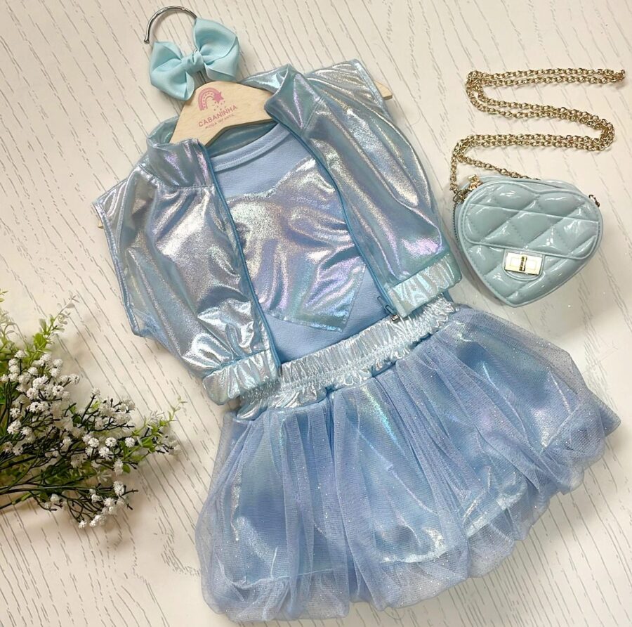 CONJUNTO PRINCESS AZUL – CABANINHA